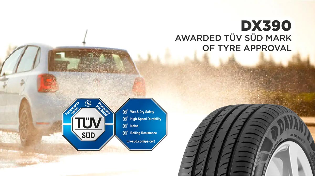 Davanti Tyres Secures Prestigious TÜV SÜD Stamp of Approval - Davanti Tyres